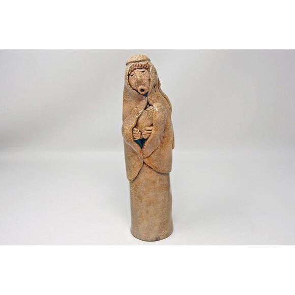 Other | Vintage Studio Art Pottery Figural Mother Child Madonna Signed ...